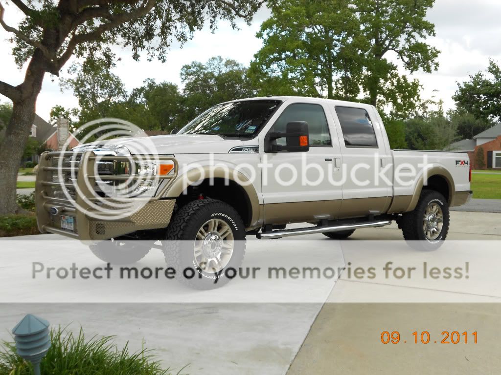 Pics 2011 F250 w/2.5"fr 2"r Readylift w/ BFG TA KO 35" - Ford Truck ...